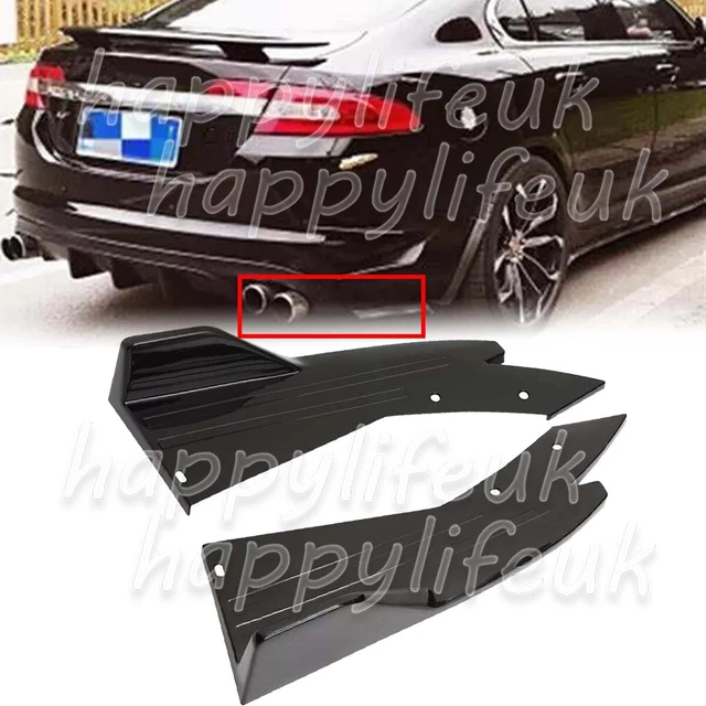 FOR JAGUAR XF XE F-Type Gloss Rear Bumper Diffuser Lip Spoiler Splitter ...