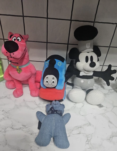 4X BUNDLE JOBLOT Plush Soft Toy Mixed Thomas The Tank Engine, Mickey ...