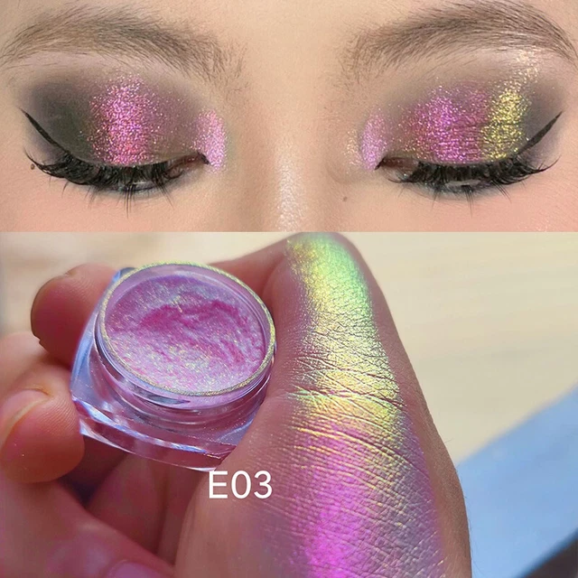 GLITTER MULTICHROME SHIFTING Pigments Chameleon Eyeshadow Duochrome ...