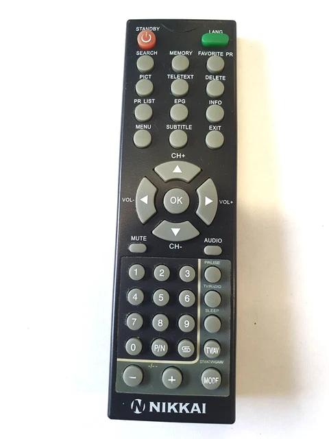 GENUINE ORIGINAL NIKKAI Freeview Box Remote Control £9.95 - PicClick UK