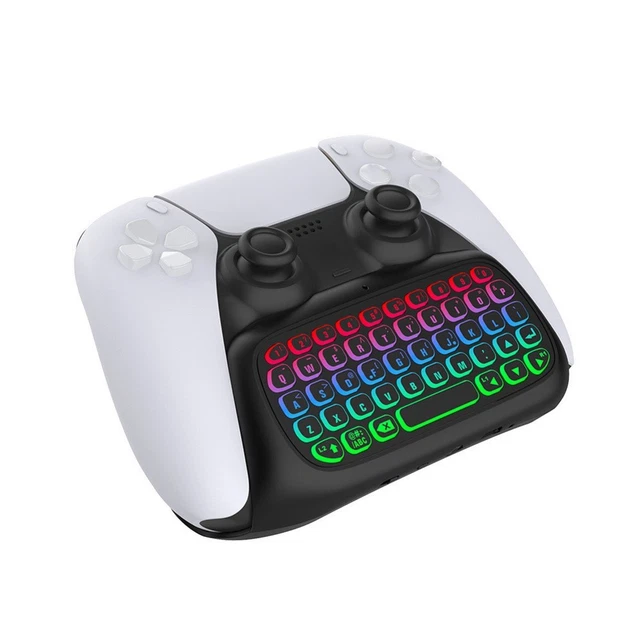 WIRELESS RGB CONTROLLER Keyboard für PS5 Pro mit integriertem Audio und ...