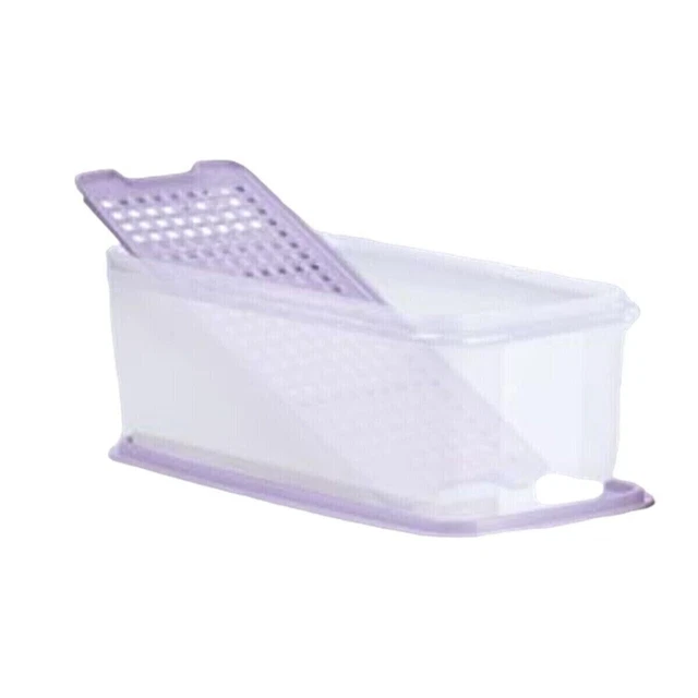 NEW TUPPERWARE EASY Crisp Large Refrigerator Container Keeper 4.5L w ...