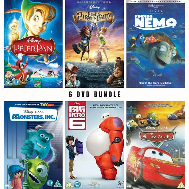 DISNEY & PIXAR DVD Bundle Family Kids 6x Films £9.99 - PicClick UK