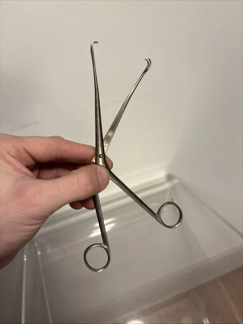 VINTAGE SCHROEDER UTERINE vulsellum tenaculum forceps $55.64 - PicClick CA