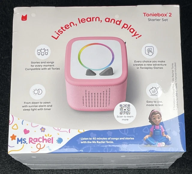 TONIES MS RACHEL Toniebox 2 Starter Set: Cloud Pink. BRAND NEW IN BOX ...