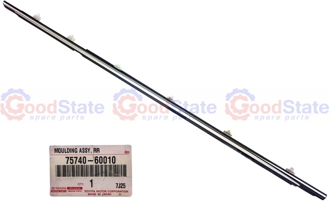 GENUINE TOYOTA LANDCRUISER 80 Series Door Weatherstrip Moulding CHROME ...
