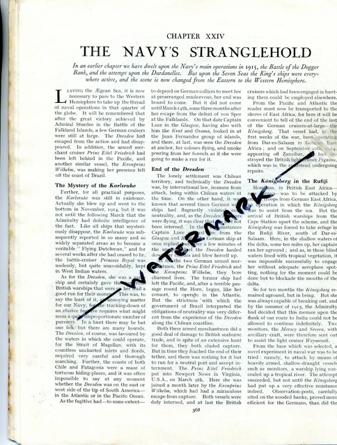 1917 WW1 PHOTOS & MAGAZINE ARTICLE 1938 LUSITANIA SINKING by German ...
