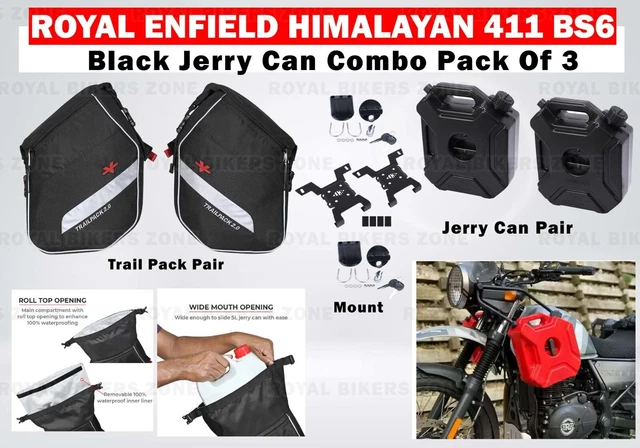 ROYAL ENFIELD HIMALAYAN BS6 "Jerry can /Trail Pack / jerry can Mount ...