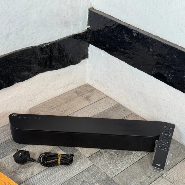 JVC COMPACT SOUNDBAR Bluetooth TH-D329B Remote Control Black Optical ...