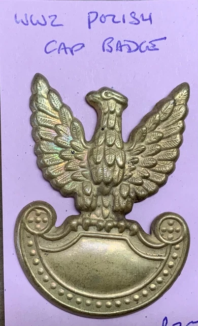 POLISH ARMY CAP badge: WW2 £19.99 - PicClick UK