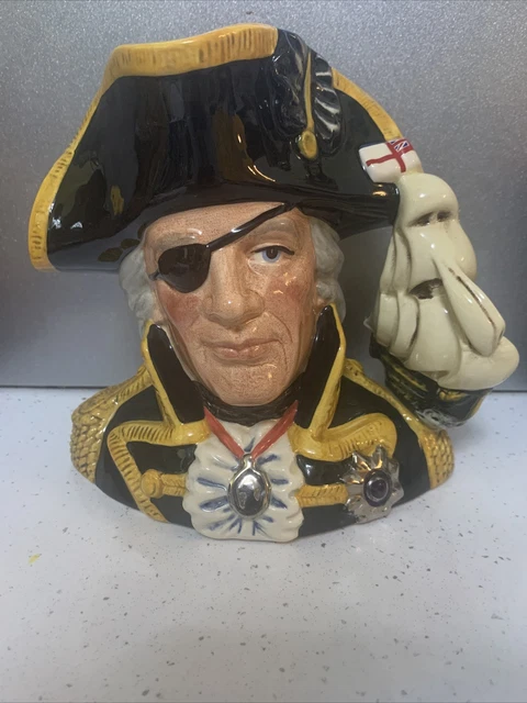 ROYAL DOULTON LARGE Character Toby Jug Vice-Admiral Lord Nelson D6932 £ ...