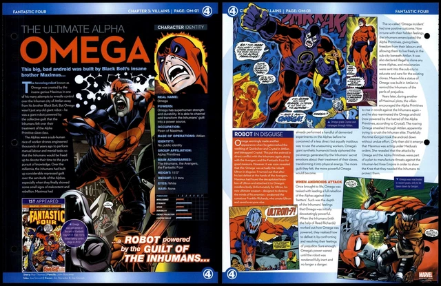 OMEGA - THE Ultimate Alpha #OM-01 Villains Fantastic Four Marvel Fact ...