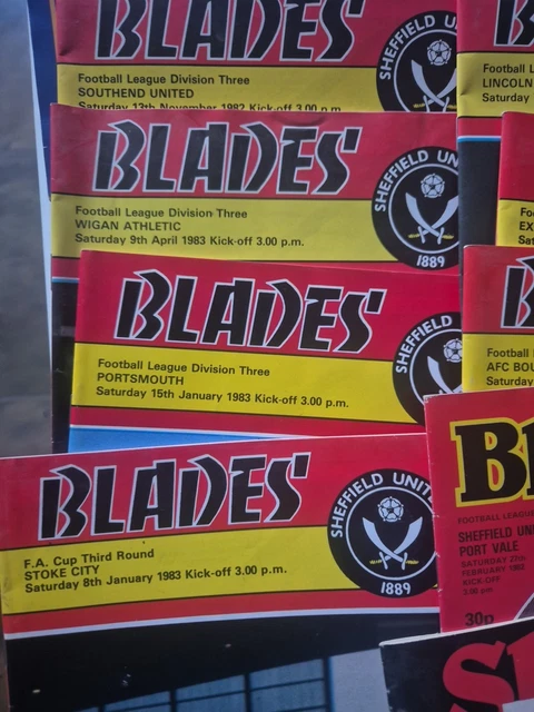 SHEFFIELD UNITED FOOTBALL Programmes 80s £1.70 - PicClick UK