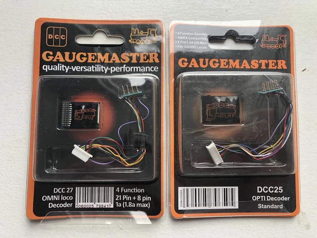 GAUGEMASTER DCC 27 OMNI Loco Decoder & Gaugemaster DCC 25 OPTI Decoder ...