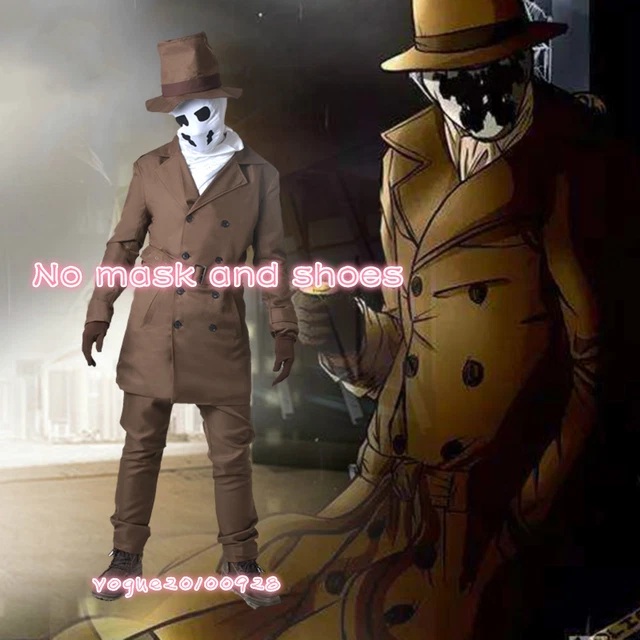 DC WATCHMEN RORSCHACH men Halloween cosplay costume No shoes and No ...
