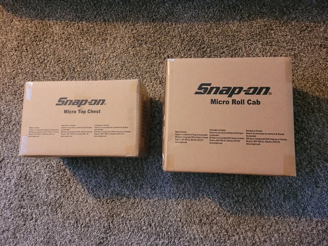 SNAP-ON - MICRO Roll Cab BOTTOM & TOP chest "SET" Mini Tool Box Pink ...