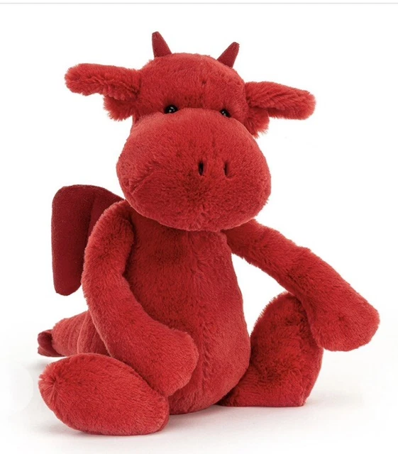 JELLYCAT RETIRED BASHFUL Red Dragon - Brand New £35.00 - PicClick UK