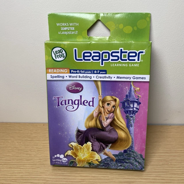 LEAPFROG LEAPSTER DISNEY Tangled Kids Learning Educational Game 4-7 ...