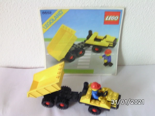 LEGO 6652 TRAKTOR mit Hinterkipper (1983) mit Original-Bauanleitung ...