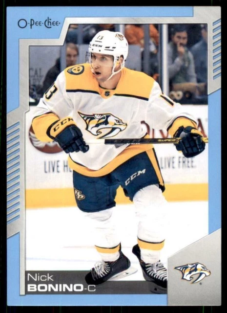 2020-21 UD O-PEE-CHEE bordure bleue #457 Nick Bonino - Nashville ...