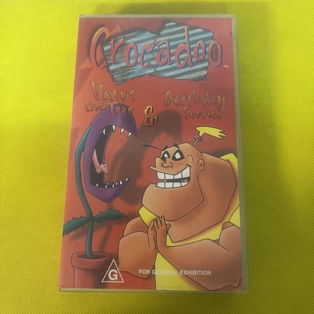 CROCADOO VENUS CROC Trap & Birthday Surprise VHS Tape PAL Pre-Owned ...