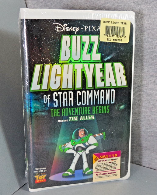 BUZZ LIGHTYEAR OF Star Command The Adventure Begins VHS New Sealed Hype ...