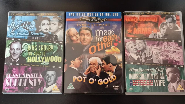 8 FILMS BUNDLE various actors, James Stewart, Bing Crosby, Frank ...
