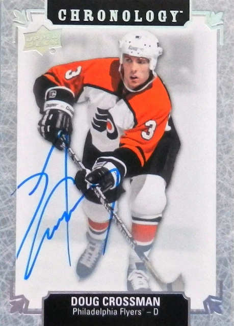 18-19 UD CHRONOLOGY franchise history doug crossman flyers autograph ...