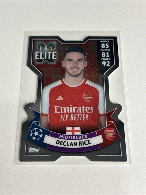 PRO ELITE DECLAN RICE Match Attax EXTRA 2023/2024 Ligue des Champions ...