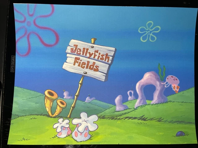 SPONGEBOB ANIMATION CEL Back ground Nickelodeon Cartoon Art Cels ...
