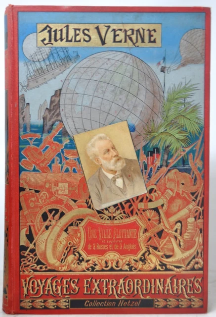 JULES VERNE HETZEL Une ville flottante Aventures de 3 Russes et Anglais ...