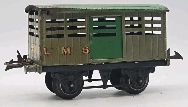 VINTAGE PRE WAR Hornby O Gauge Lms Cattle Truck Wagon Model Unboxed ...
