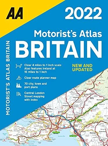 AA MOTORISTS ATLAS Britain 2022 Spiral Bound (A... by AA Publishing ...