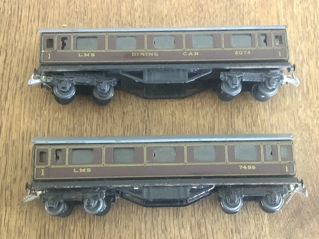 2 TRIX TTR 2/560 LMS 1st Class Passenger 7485 & 2/580 Dining Car 2074 - OO Gauge £5.00 - PicClick UK
