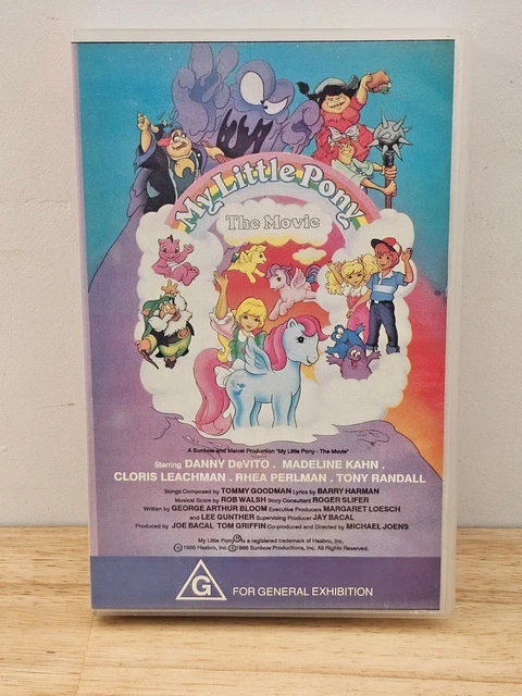 MY LITTLE PONY The Movie VHS Video Tape PAL 1986 Danny DeVito Madeline ...