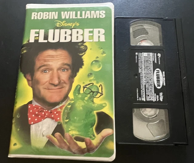 FLUBBER (VHS, 1998) Clam Shell Robin Williams Disney Home Video 📼 VCR ...