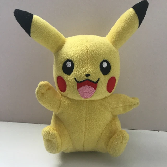 TOMY OFFICIAL POKÉMON Pikachu Plush Toy 9.5" High Ear To Bottom 2016 £7 ...