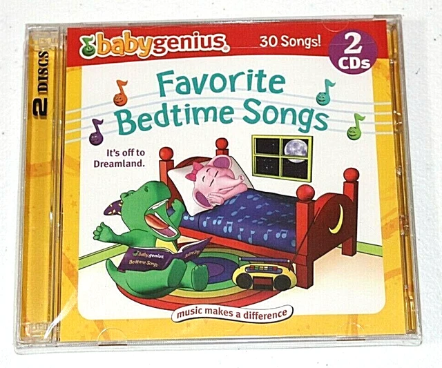 BABY GENIUS CD Favorite Bedtime Song 2 Disc Set 30 Tracks Childrens ...