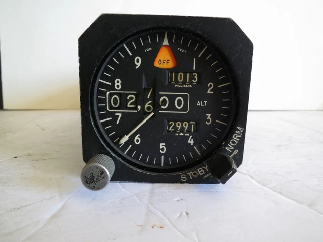 AIRCRAFT ALTIMETER ENCODING Instrument Indicator Control Panel 16007 ...