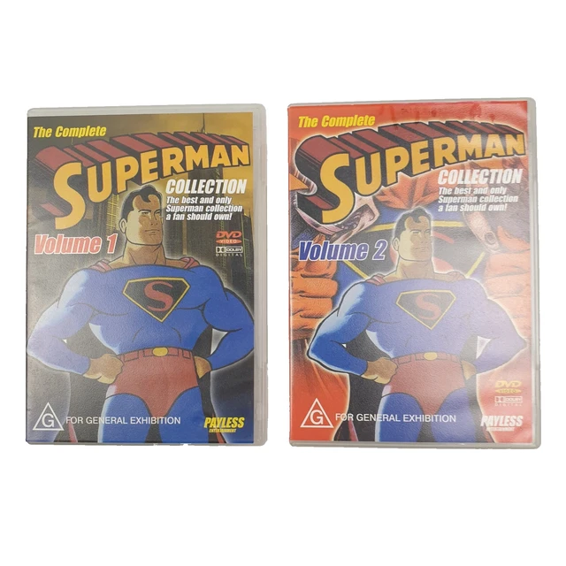 SUPERMAN COLLECTION VOLUME 1 And 2 Classic Cartoon DVDs x 2, PAL Region ALL, VGC $20.00 ...