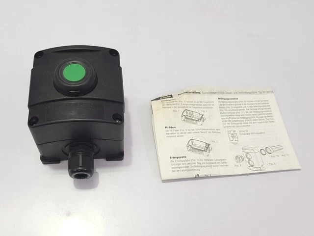 BARTEC COMEX ESTACIÓN de Control Interruptor Pulsador 07-3511 EUR 206 ...