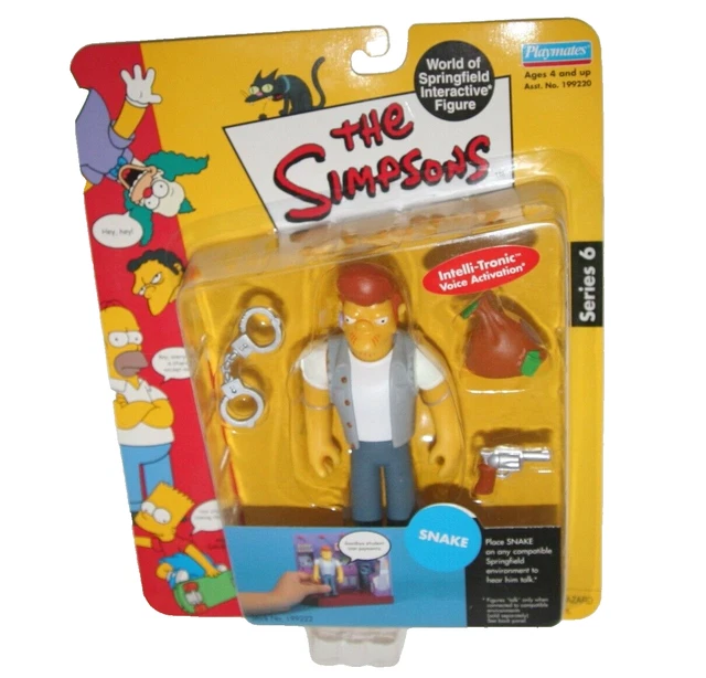 PLAYMATES THE SIMPSONS - WOS SNAKE Interactive Figure 'World of ...