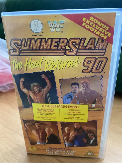 WWE/WWF SUMMERSLAM 1990 World Wrestling Entertainment kult WCW ECW VHS ...