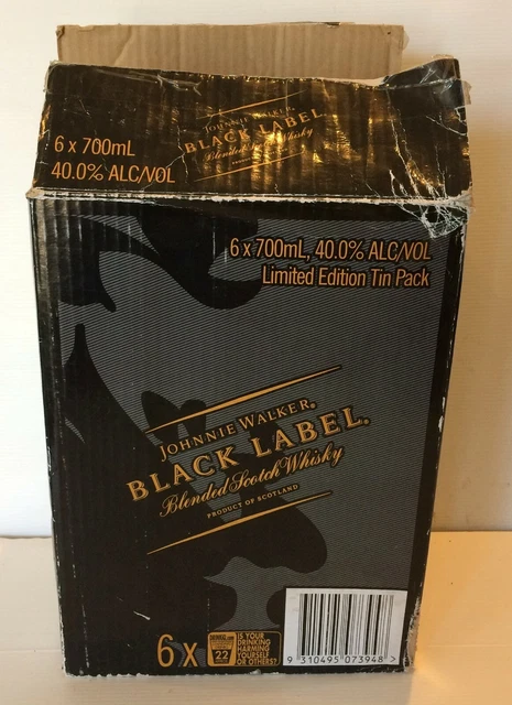 VINTAGE RARE JOHNNIE Walker Black Label Limited Edition Collectors Tin ...