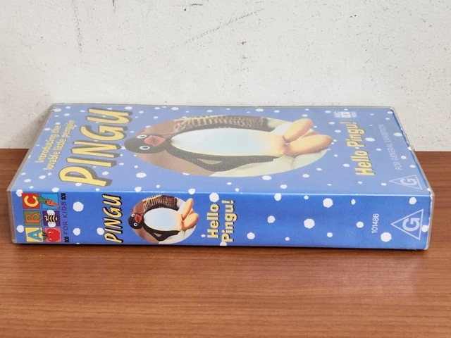 PINGU VHS HELLO Pingu Video Tape Cartoon VHS Penguin ABC KIDS Video ...