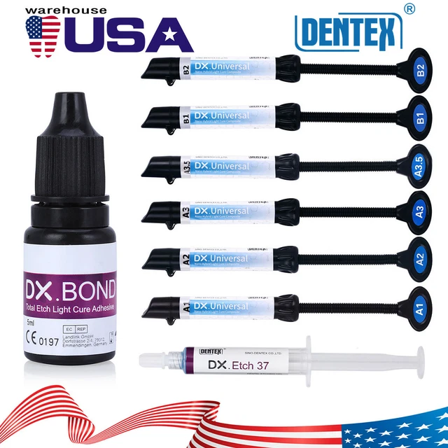 DENTEX DENTEX DENTAL Light Cure Adhésif Collage Gel Gravure Acide ...