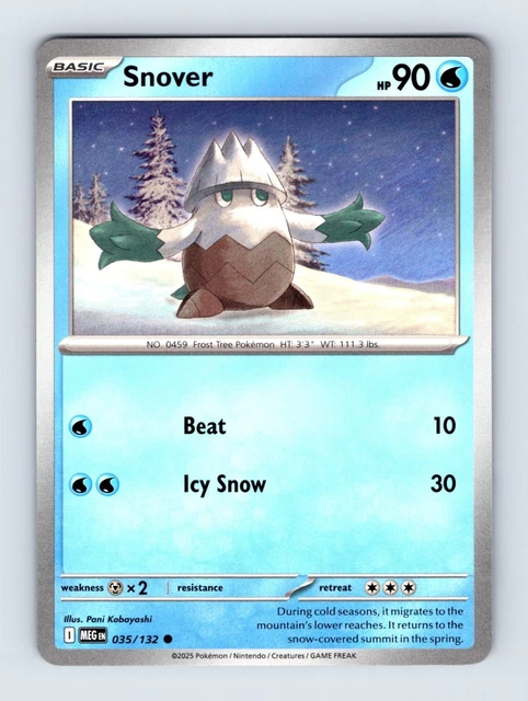 (2X PLAYSET) - Snover 035/132 ME01: Mega Evolution 035/132 NM/LP $3.42 ...