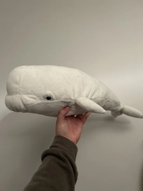 IKEA WHITE TANDVAL Beluga Whale Plush Soft Toy £10.00 - PicClick UK