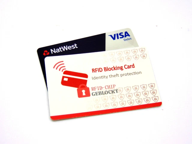 RFID CONTACTLESS BLOCKING Credit Card Debit Card Shield Anti Theft ...