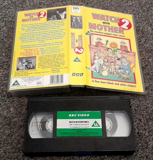 WATCH WITH MOTHER 2 Andy Pandy Flowerpot Bbc Video Pal Vhs Video Kids ...